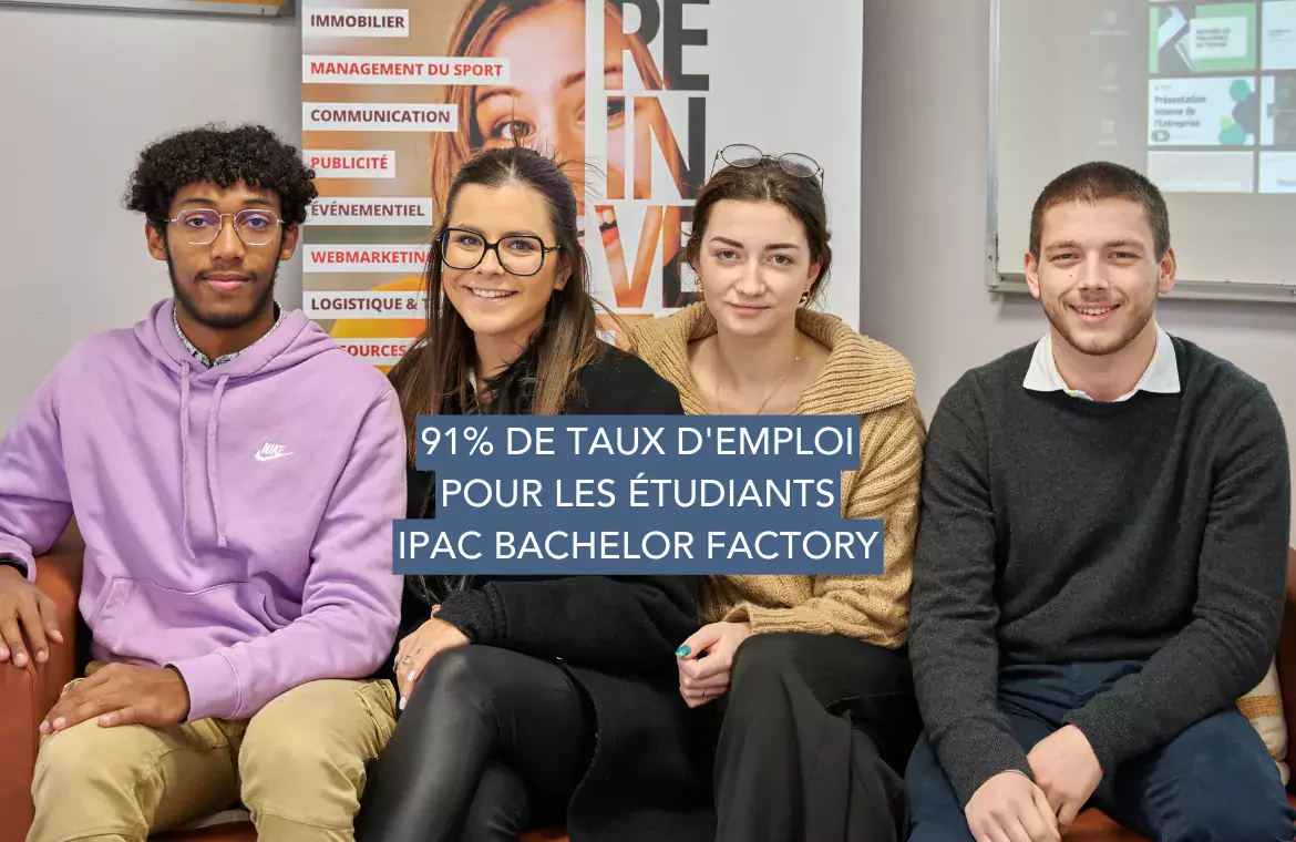 Ecole de commerce accessible dès post-bac - Ipac Bachelor Factory